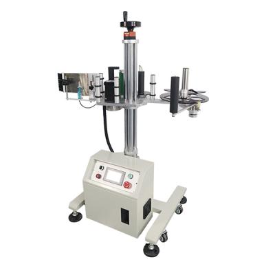 China Electric Automatic Flat Plastic Box Labeling Machine 68kg 220V Desktop Surface Labeler for sale