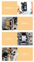 China Textiles Semi Auto Labeling Machine for Small Production Wine Beer Bottles 220V 60W for sale