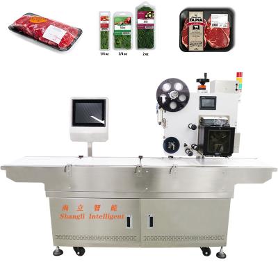 China Automatic Weighing Printing Labeling Machine 300dpi 220V for Food Packaging for sale