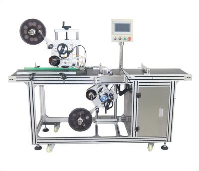 China Wood Packaging Auto Double Sided Labeling Machine for Carton Assembly Line Production for sale