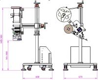 China Automatic Flat Surface Labeling Machine 200W 220V High Precision Pouch Bag Sticker Labeler for sale