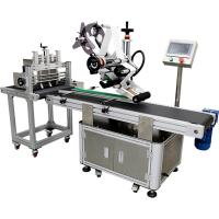 China Automatic Surface Labeling Applicator for Socks Package Flat Pouch 300dpi 30-80pcs/min for sale