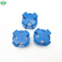 China Silicone Rubber Seals for Food Processing 80A Hardness 29.2x48.5x27mm Blue for sale