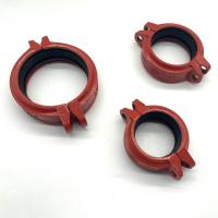 China Grooved Stainless Steel Rubber Pipe Fitting Holder Aluminum Parallel Clamp 1 to 4 Inch for sale