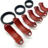 China Grooved Stainless Steel Rubber Pipe Fitting Holder Aluminum Parallel Clamp 1 to 4 Inch for sale