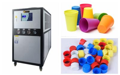 China 3P 380V 50Hz Industrial Chiller with 43500W Cooling Capacity and Tube-In-Shell Type for Plastics Production for sale