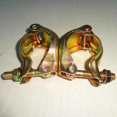 China Sliver Q235 Steel Scaffolding Parts Pressed 48x8 Swivel Coupler for sale