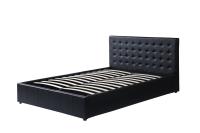 China Tufted Headboard Solid Wood Double Bed Modern Style Designs Sofa Cum Full Line Shape for sale