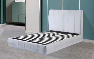 China Wooden Modern 2.03m Queen Size Platform Bed High Back Hotel for sale