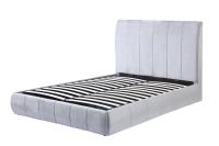 China Wooden Modern 2.03m Queen Size Platform Bed High Back Hotel for sale