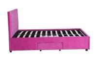China Fabric Remoyable Upholstered Platform Bed Frame Modern Style Double King Size for sale