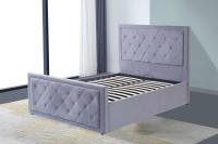 China Odm 1.6x2m Queen Size Platform Bed Bedroom Furniture Upholstery Fabric Velvet for sale