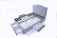 China Contemporary Skin Friendly Plywood Bed Frame For Hotel for sale