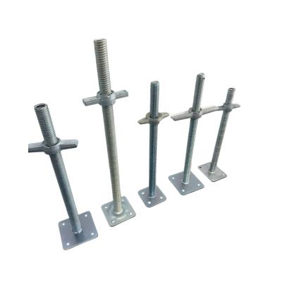 China Hot Selling Stable Reinforcement Steel Jack Stand for Scaffolding Economical Base Jack Base High Ladder Scaffolding Parts for sale