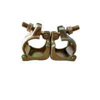 China Gold Q235 Steel Scaffolding Parts Pressed 48x8 Swivel Coupler for sale