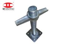 China ISO 32mm Steel Base Jack Solid Scaffolding U Head Adjustable for sale