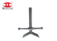 China 230kn High Strength Steel Solid Scaffolding Jack Base Screw For Steel Prop for sale
