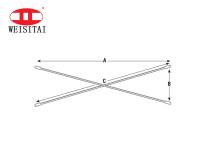 China 20MM Galvanized Steel Frame Scaffolding Cross Braces for sale