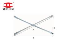 China Pre Galvanized Scaffolding Cross Brace Frame Scaffolding Parts for sale