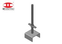 China 35mm Dia Hollow Electro Galvanized Scaffolding U Head for sale