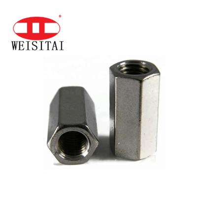 China D17 45# Steel Galvanized Hex Tie Rod Nut for sale