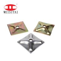 China Square Pressed 18mm Formwork Tie Rod System Waller Plate for sale