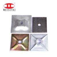 China 120x120x5mm Scaffolding Base Plate Fix Formwork Tie Rod for sale