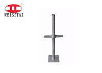 China Painted Electric Adjustable Screw 450mm Jack Base Scaffolding for sale