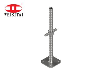 China Painted Electric Adjustable Screw 450mm Jack Base Scaffolding for sale