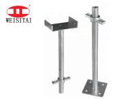 China 48MM Solid Jack Base Adjustable Support Galvanized Scaffold U Heads for sale
