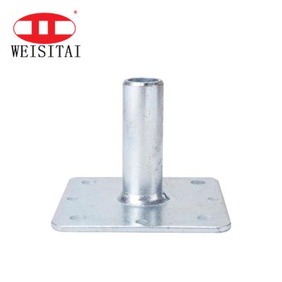 China Q235 Customized Metal Swivel 48MM Scaffold Jack Base Plate for sale