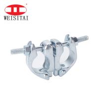 China 3mm Pressed Double Coupler Electric Galvanzied Swivel Scaffolding Components for sale