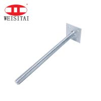 China 26mm To 48mm Electro Galvanized Scaffolding Jack Base for sale