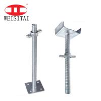 China 600MM Adjustable Hollow Jack Base Scaffolding System Parts for sale