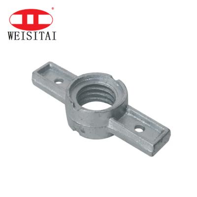 China Adjustable Base Jack Nut 32MM Metal Scaffolding Parts for sale