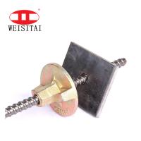 China Adjustable 10/16/20mm Steel Formwork Tie Rod With Wing Nut for sale