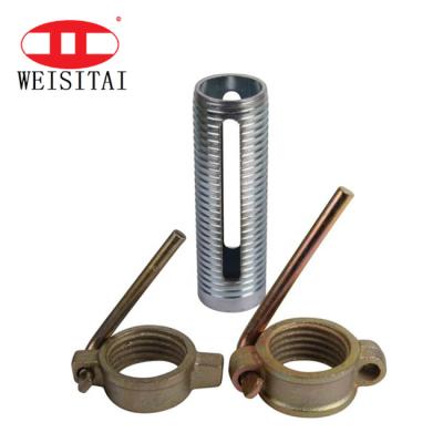 China 3mm Thick Galvanized Shoring Pipe Scaffold Parts Prop Sleeve for sale