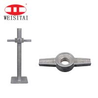 China Construction Hollow Scaffold Screw Jack With Adjustable Nut for sale
