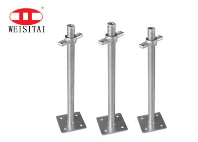 China Steel Galvanized Adjustable Building Scaffold Base Jacks 600mm for sale