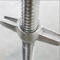 China Steel Galvanized Adjustable Building Scaffold Base Jacks 600mm for sale
