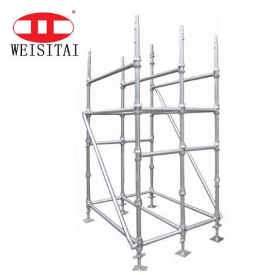 China Cuplock Scaffold System Q235 Steel Pipe Scaffold Parts Hot Dip Galvanized for sale