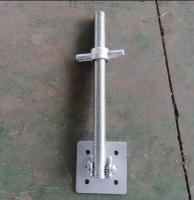 China Electro Galvanized Swivel Screw 34mm Scaffolding Jack Base Q235 for sale