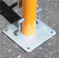 China Small Electro Galvanized 30MM Steel Scaffolding Parts Jack Base Plate for sale