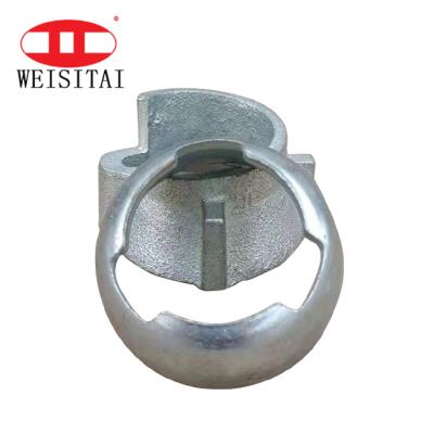 China Natural Finish Q345 Cuplock Scaffolding Parts Black Surface Bottom Cup for sale