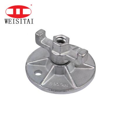 China 15/17mm Tie Rod Wing Nut Custom Concrete Walls Electro Galvanized for sale