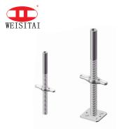 China Painted Electric Adjustable Scaffold Screw Base Jack 450mm for sale