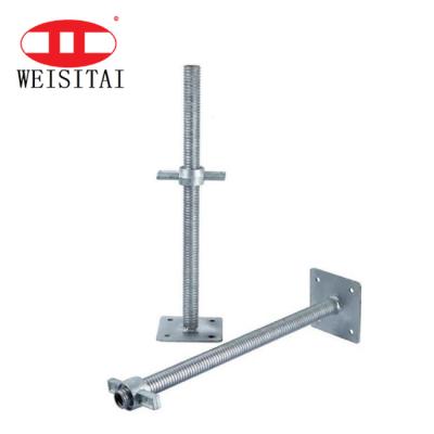 China Painted Electric Adjustable Scaffold Screw Base Jack 450mm for sale