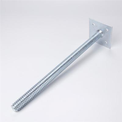 China 34mm Solid Q235 Scaffolding Jack Base Adjustable for sale