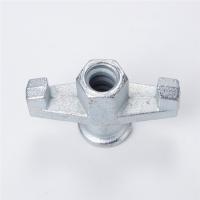 China 250kn 20mm Casting Iron Formwork Wing Nut Silver Color for sale