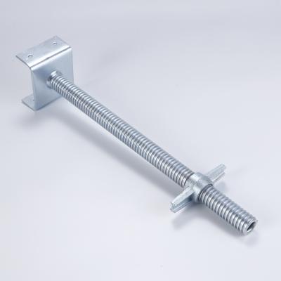 China 48mm Solid Jack Base Adjustable U Head Support Galvanized for sale